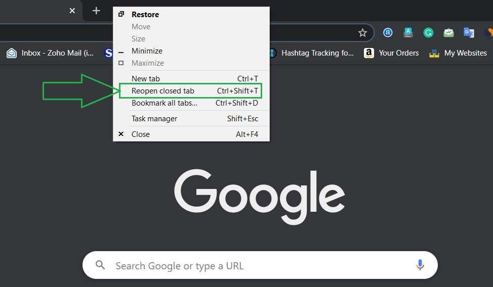 Yesterday Tab How To Reopen Closed Tabs In Chrome Safari And Firefox