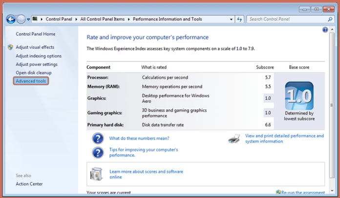 How To Use The Windows Experience Index In Windows 10 » TechMaina