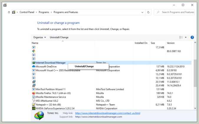 [Perfectly] How To Uninstall IDM (Internet Download Manager) » TechMaina