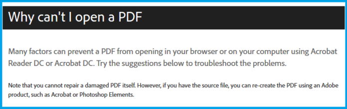 How To Fix: Can't Open PDF Files Error In Windows 10 » TechMaina