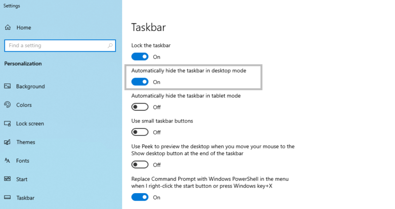 How To Hide Taskbar On Windows 10 [2025] » TechMaina