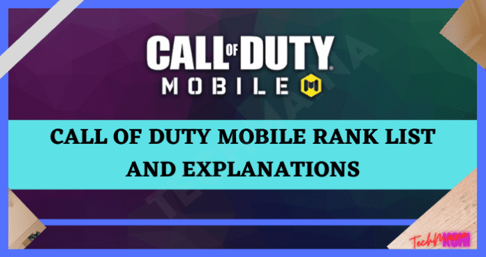 Call Of Duty Mobile Rank List And Explanations [2025] » TechMaina